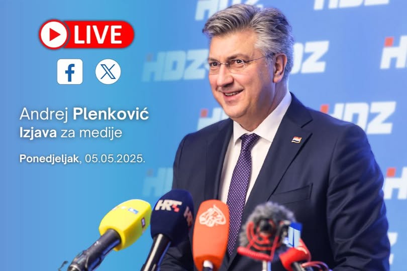 UŽIVO: Konferencija za medije Andreja Plenkovića nakon sjednice Predsjedništva i Nacionalnog ...